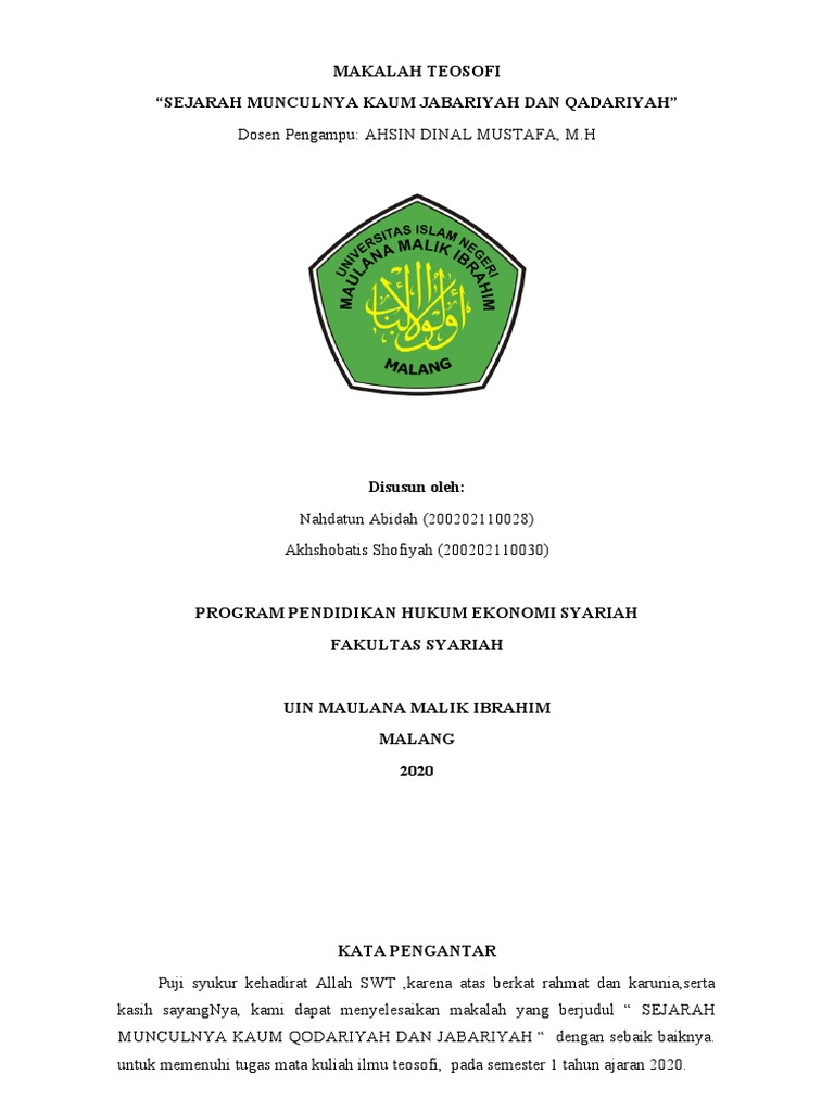 Makalah Teosofi 1 | PDF