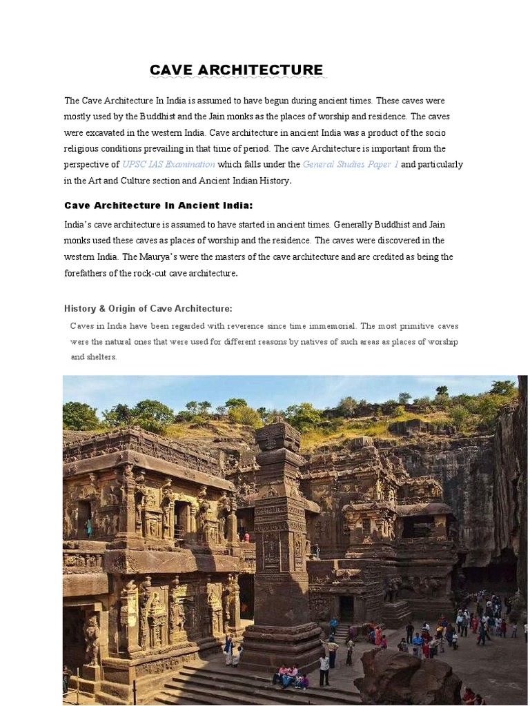Cave Architecture | PDF | Indian Religions