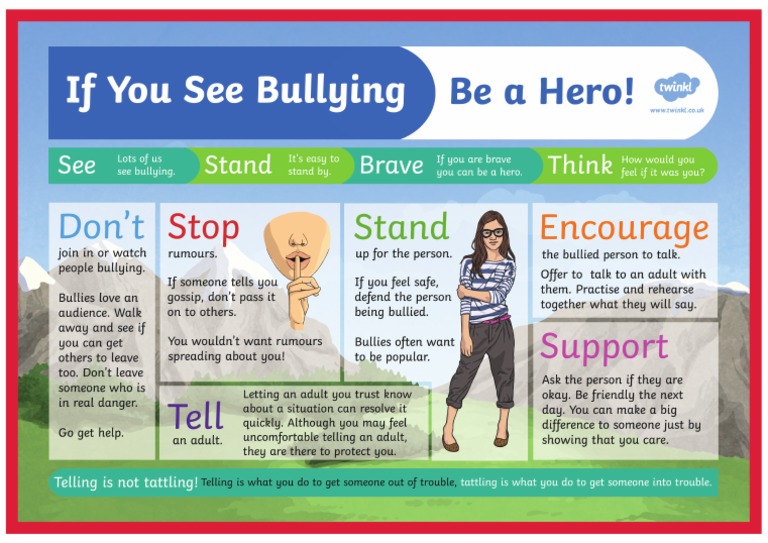 If You See Bullying Poster | PDF