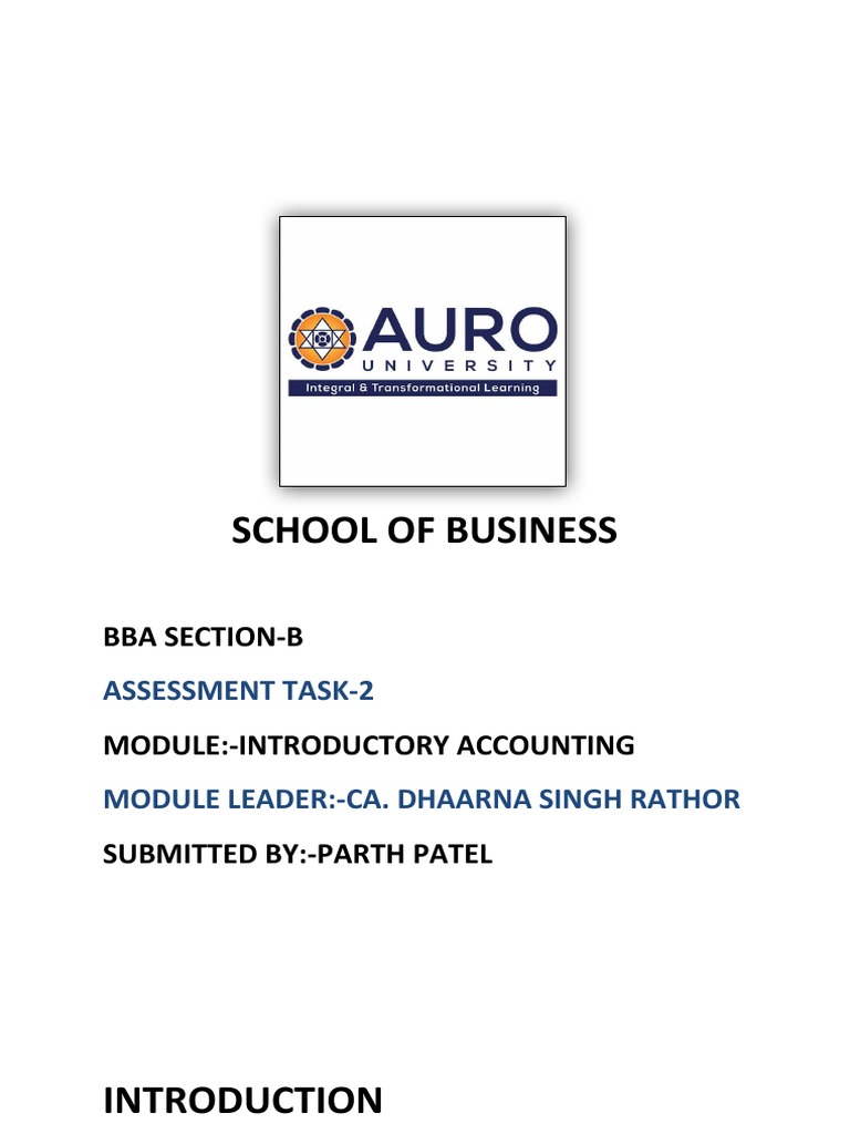 BBA Section-B Assessment Task-2 Module Accounting | PDF | Financial Statement | Capital Structure