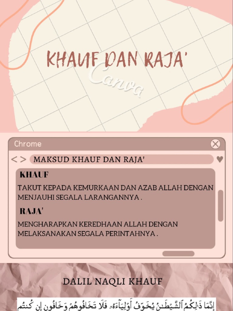 Presentation Pi Khauf Dan Raja' | PDF