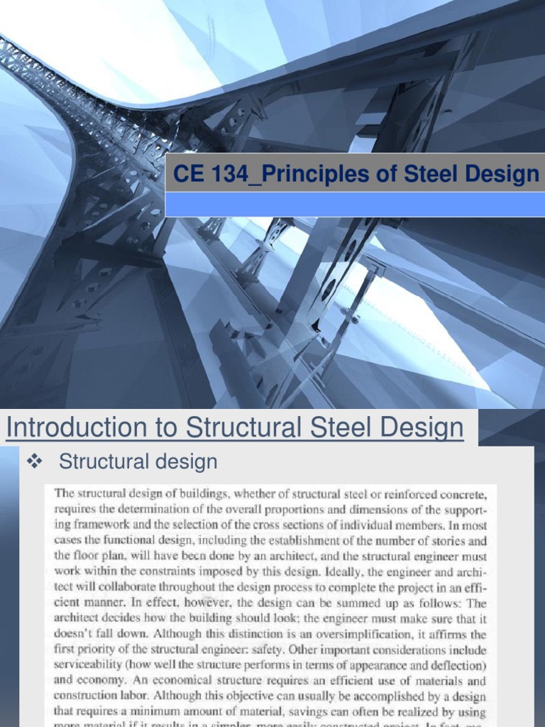 Principles of Structural Steel Design | PDF | Steel | Structural Steel