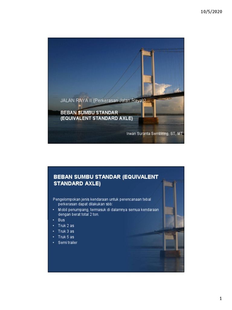 Beban Sumbu Standar | PDF
