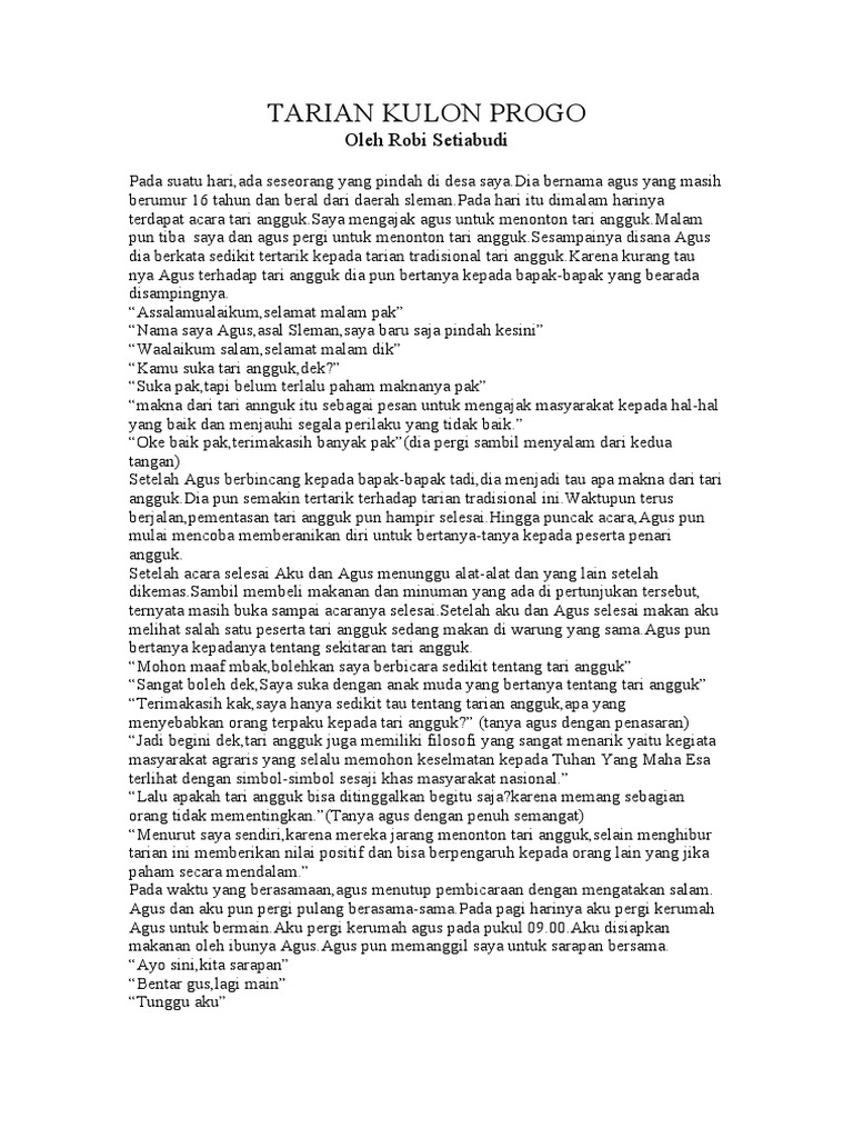 Contoh Cerpen 500 Kata | PDF