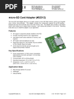 Datasheet MicroSD Module | PDF