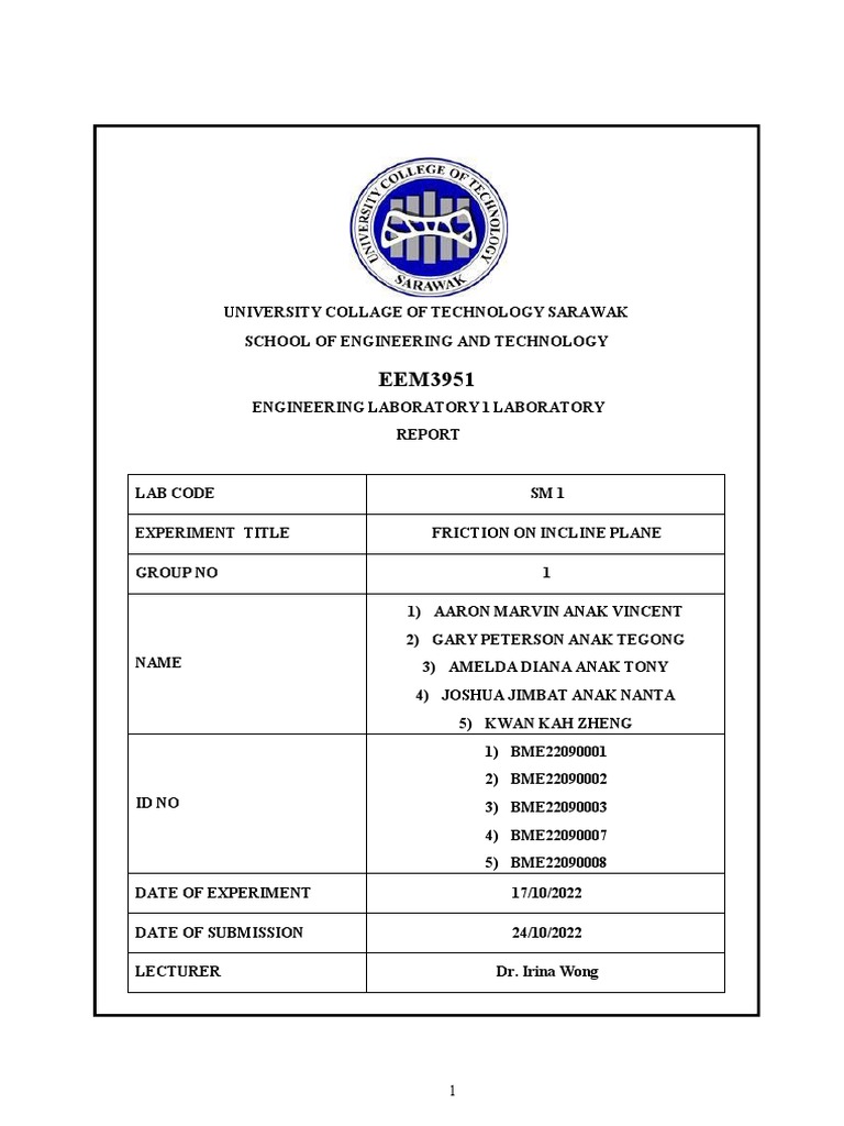 SM1 Force On Incline Surface | PDF | Friction | Force