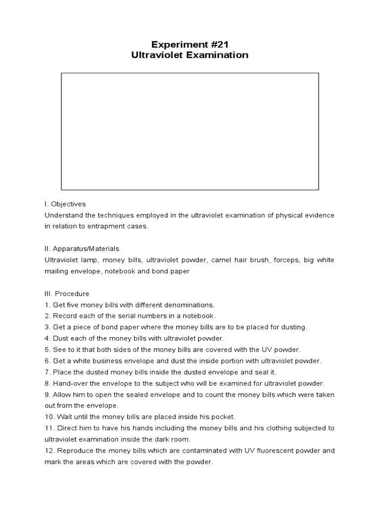 Experiment 21 | Download Free PDF | Ultraviolet | Light