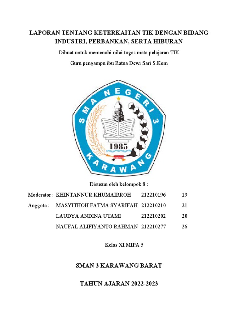 LAPORAN Tik DG Bidang | PDF