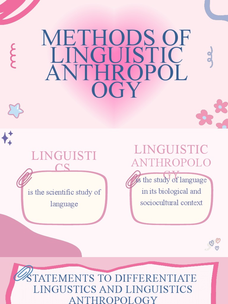 Methods of Linguistic Anthropology | PDF | Language Arts & Discipline ...