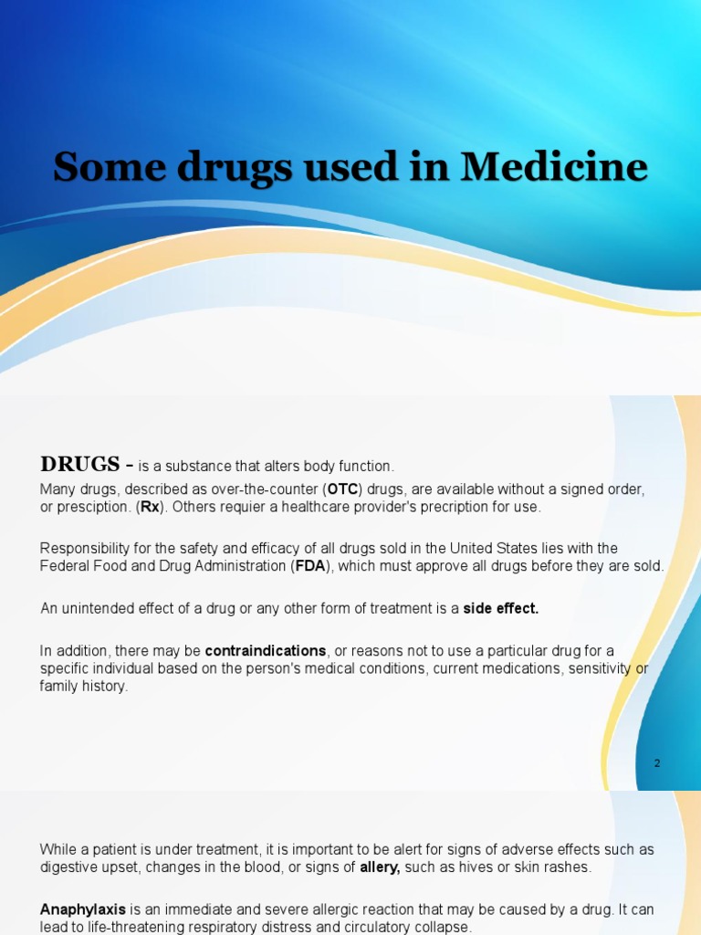 RTPC101 Drugs in Medicine | PDF | Prescription Drugs | Over The Counter ...