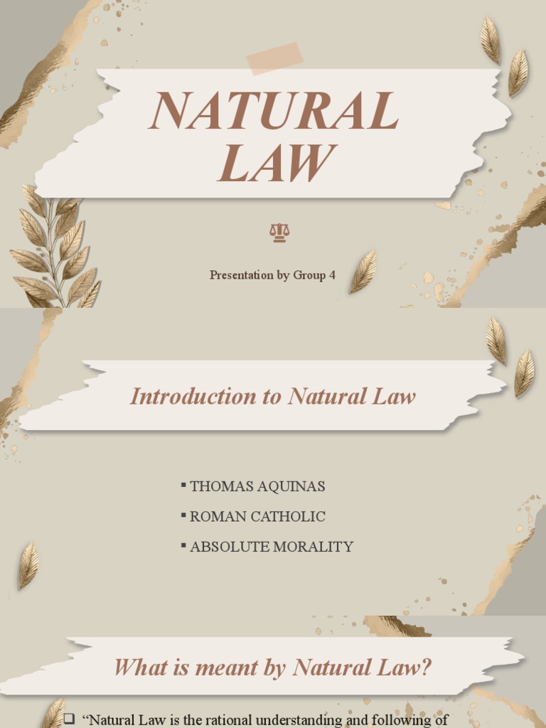 Ethics Report Natural Law 1 1 | PDF | Natural Law | Seven Deadly Sins