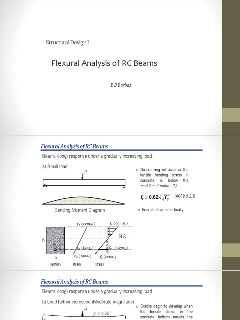 Flexural Analysis of RC Beams | PDF | Bending | Beam (Structure)