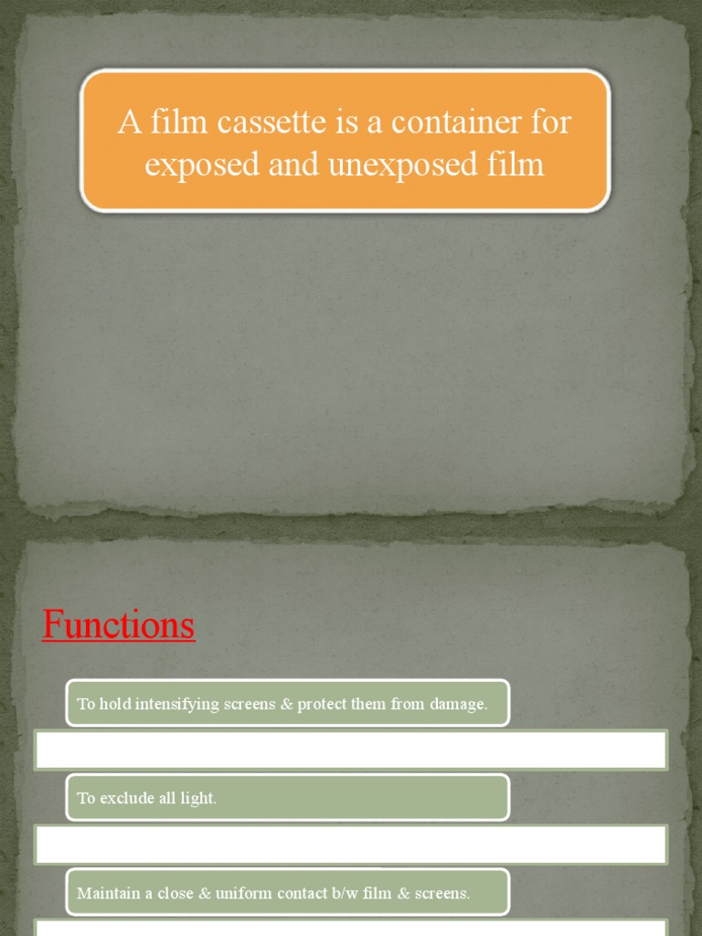 CASSETTE | PDF | Radiography | Aluminium Foil