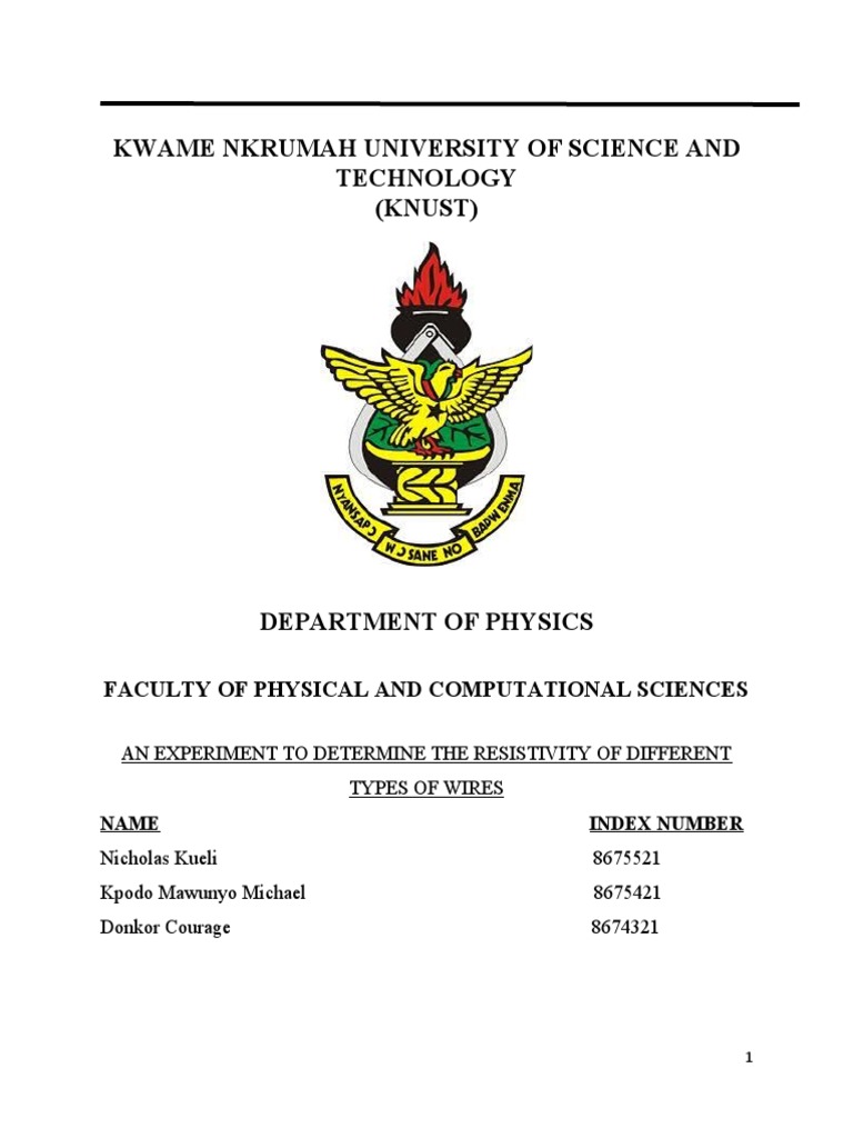 Resistance of A Wire Lab Report | PDF | Electrical Resistivity And ...