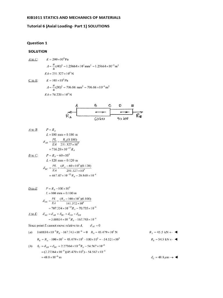 Tutorial 6 Solutions Pdf
