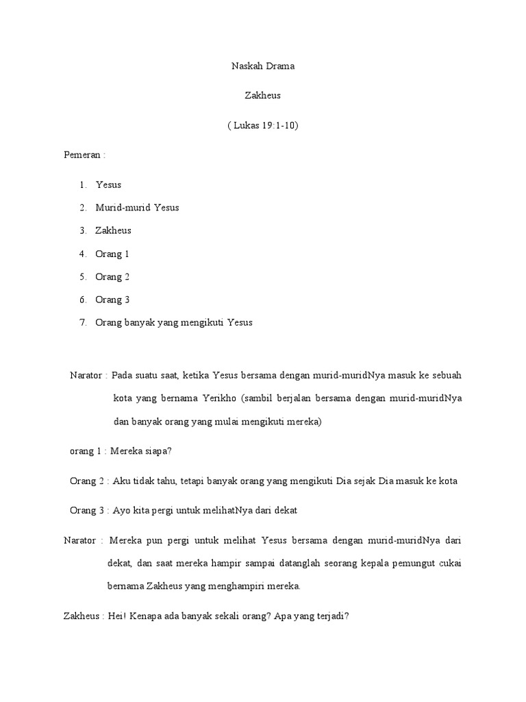 Naskah Drama (Fix) | PDF