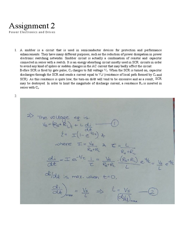 Assignment 2 PE | PDF | Mosfet | Field Effect Transistor