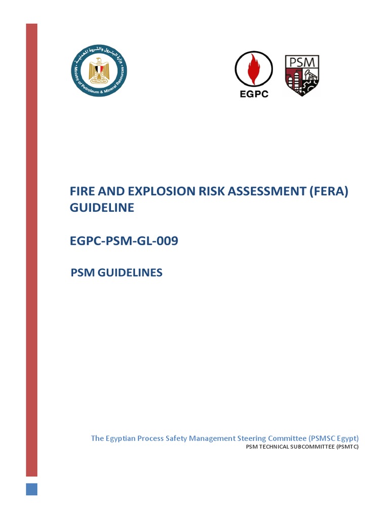 EGPC PSM GL 009 Fire and Explosion Risk Assessment FREA Guideline | Download Free PDF | Risk | Fires