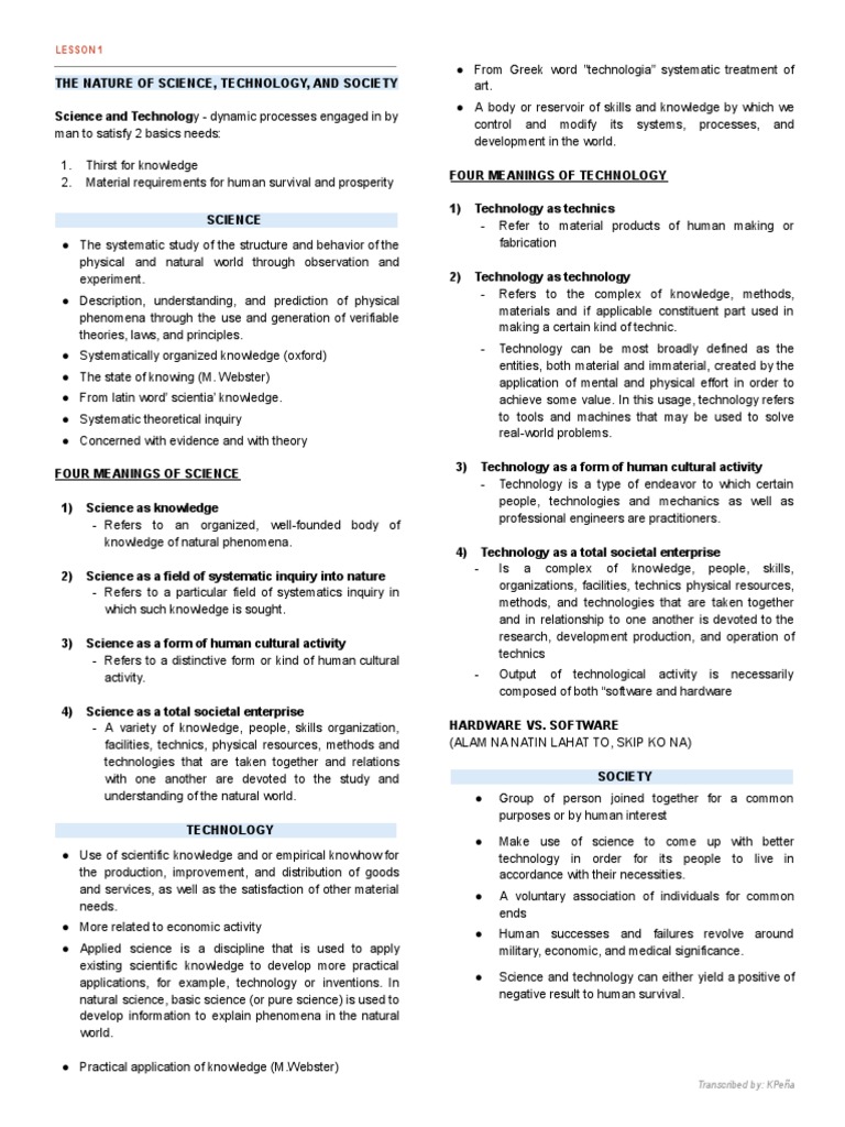 STS Prelims | PDF | Science | History Of Science