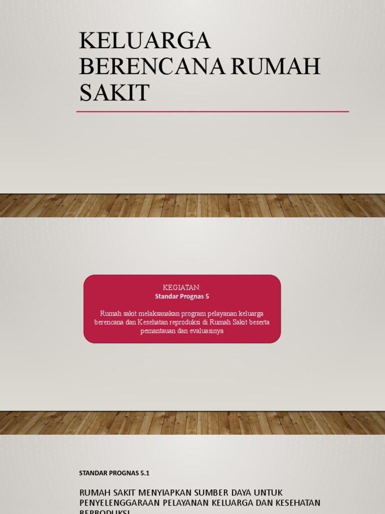 STANDAR PELAYANAN KB DI RUMAH SAKIT | PDF