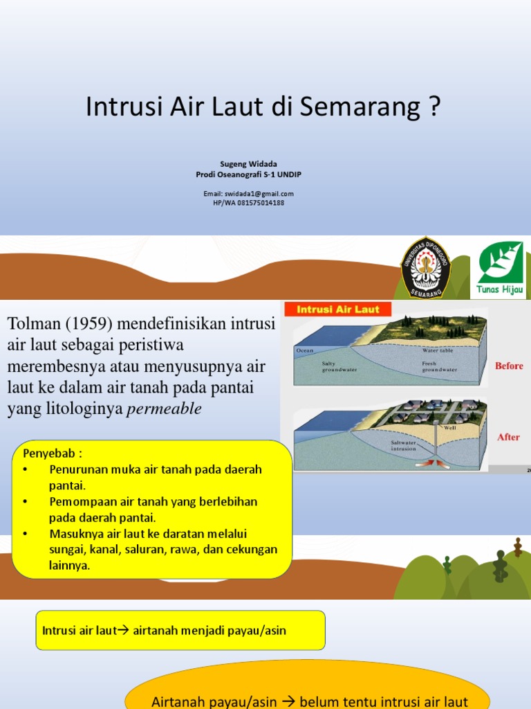 Dampak Intrusi Air Laut di Semarang | PDF