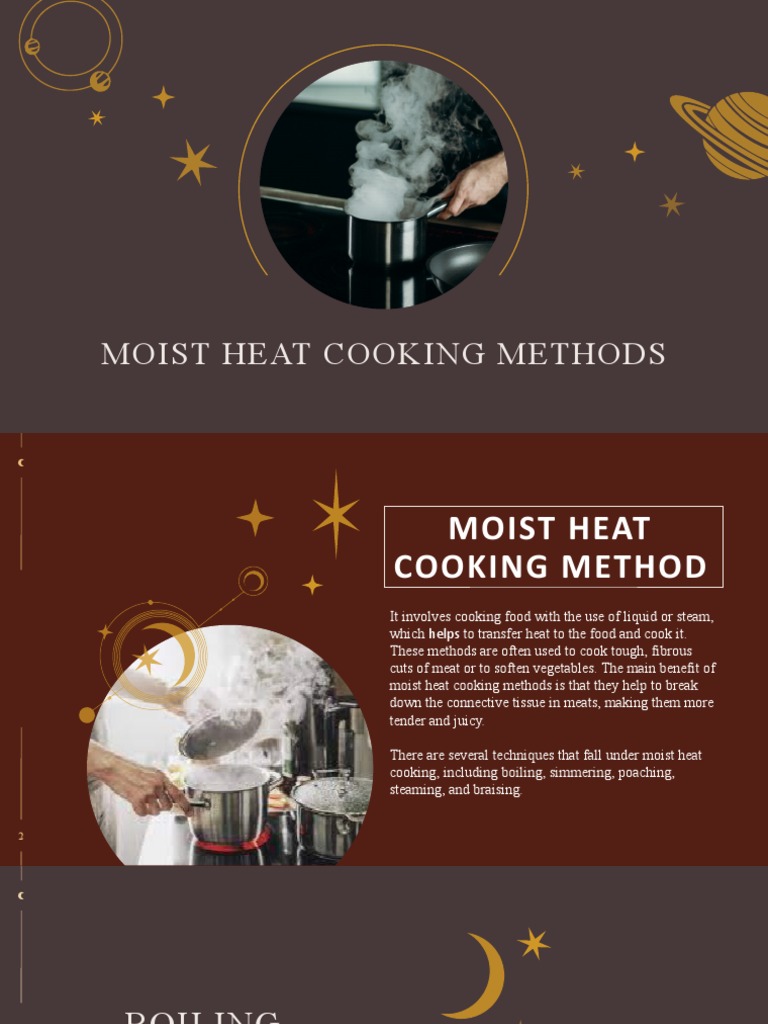 Moist Heat Cooking Methods | PDF | Cooking | Boiling