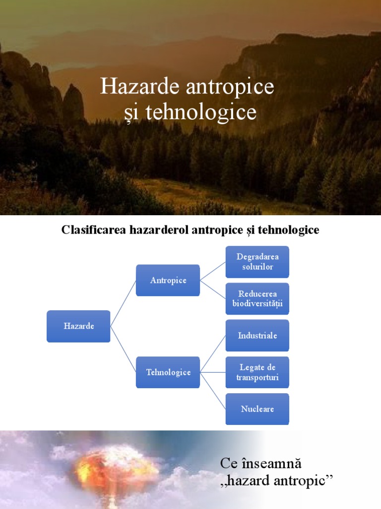 Hazarde Antropice Și Tehnologice (Gr. 5) | PDF