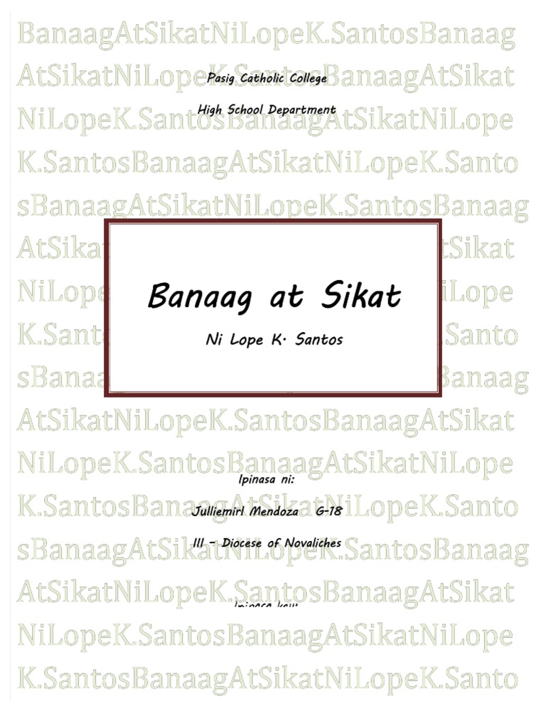 Banaag at Sikat - Compress PDF | PDF