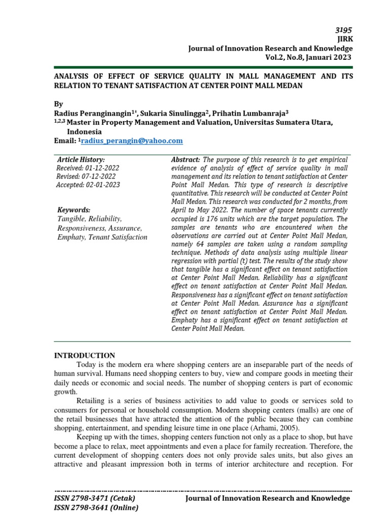 1.5 Jurnal International Judul 1 | PDF | Regression Analysis | Linear ...
