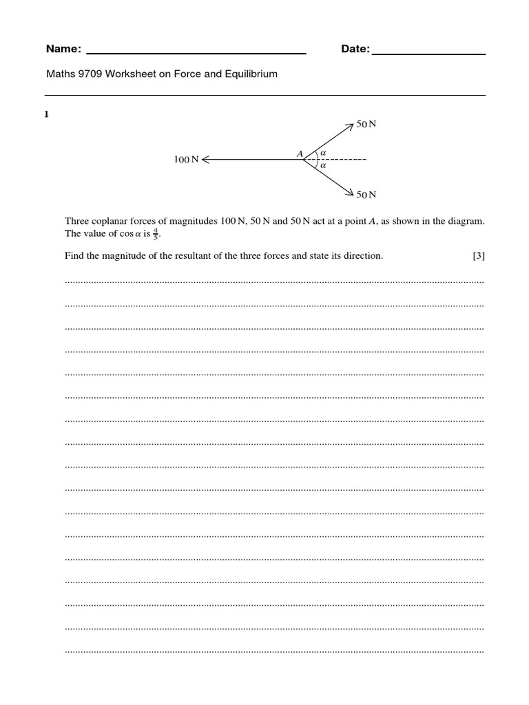 Force and Equilibrium QP-unlocked | PDF | Force | Physical Sciences