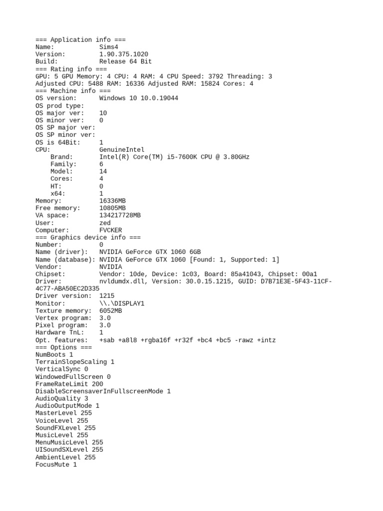 Config 123456 | PDF | Operating System | Graphics Processing Unit