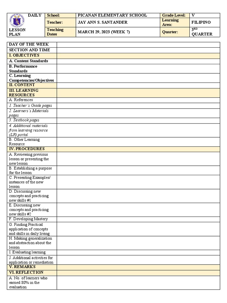 DLP Q3 W7 English | PDF