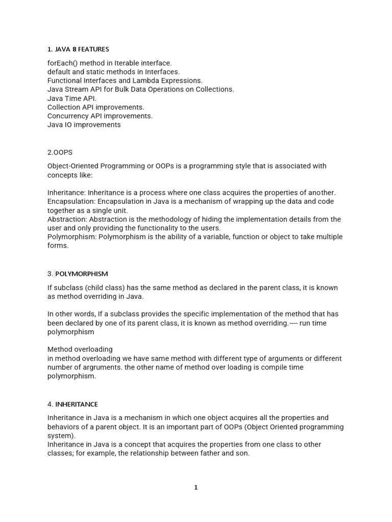 Answers For Frequently Asked Java Questions | PDF | Method (Computer Programming) | Inheritance ...