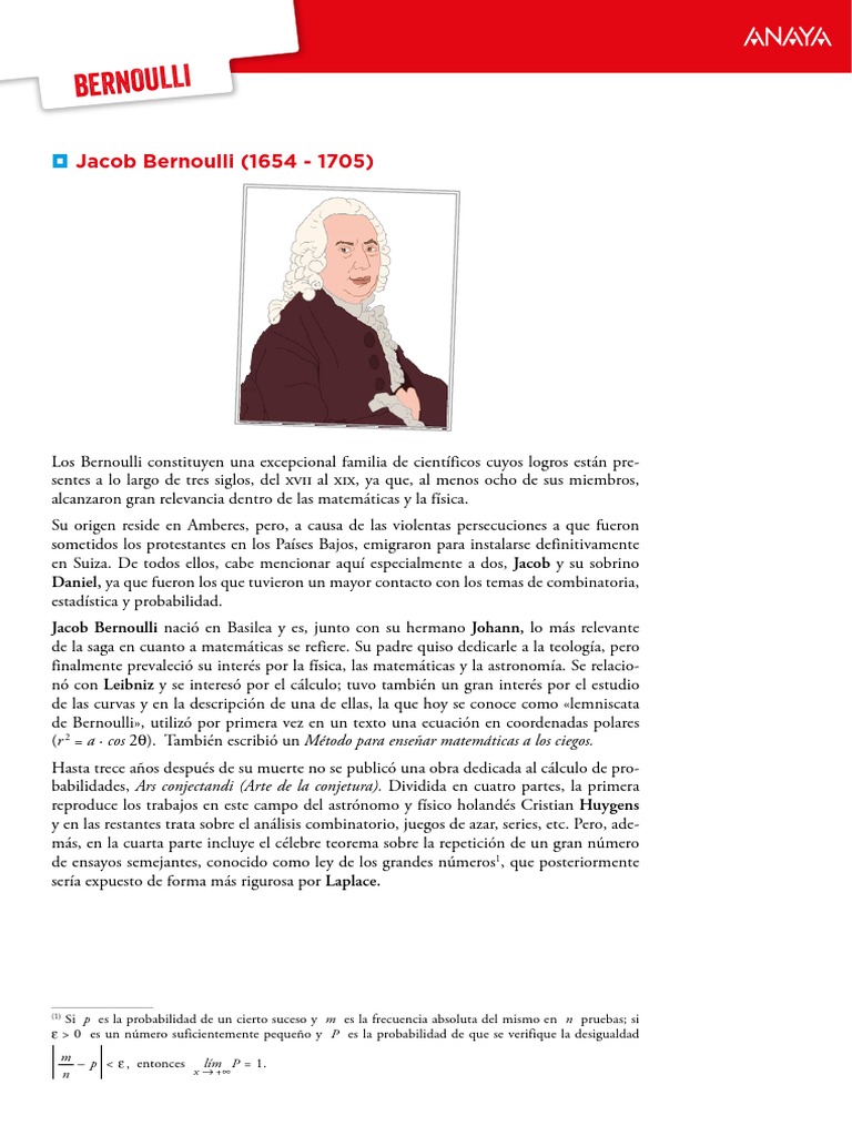 Bernoulli | PDF | Science | Matemáticas