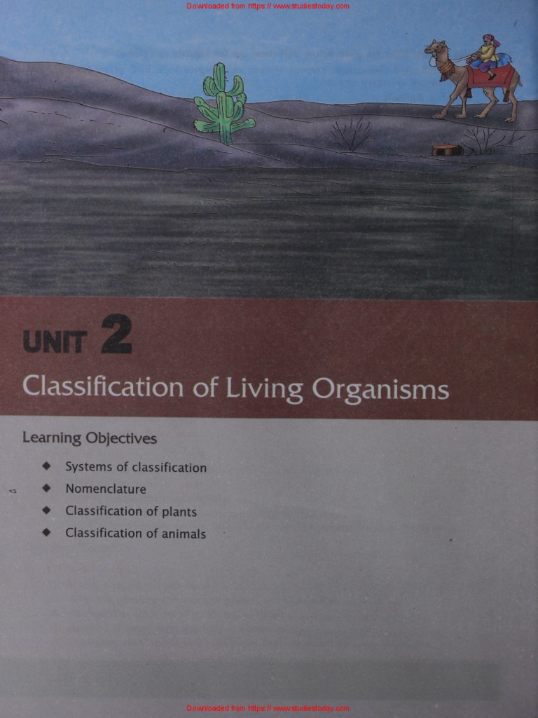 Chapter 2 Classification of Living Organisms | PDF