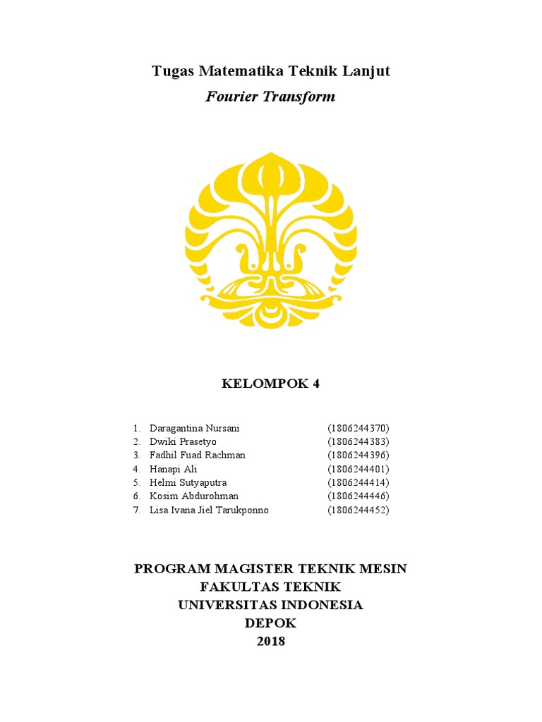 Tugas Matematika Teknik Lanjut | PDF | Metode & Bahan Ajar | Sains ...