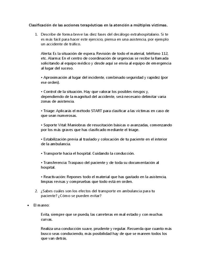 ASISE Tarea5 | Descargar gratis PDF | Ambulancia | Medicina
