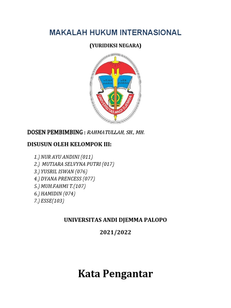 Yurisdiksi Negara dalam Hukum Internasional | PDF | Hukum