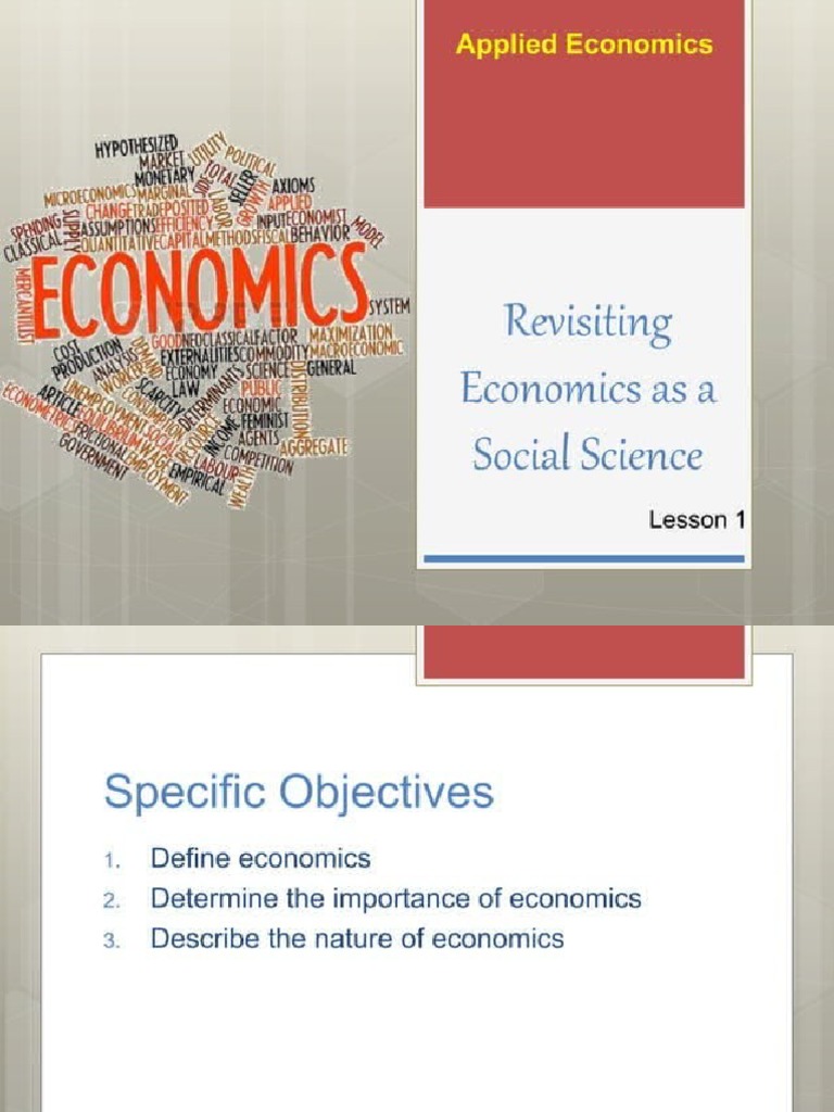 1. Revisiting Economics as a Social Science.pptx | PDF