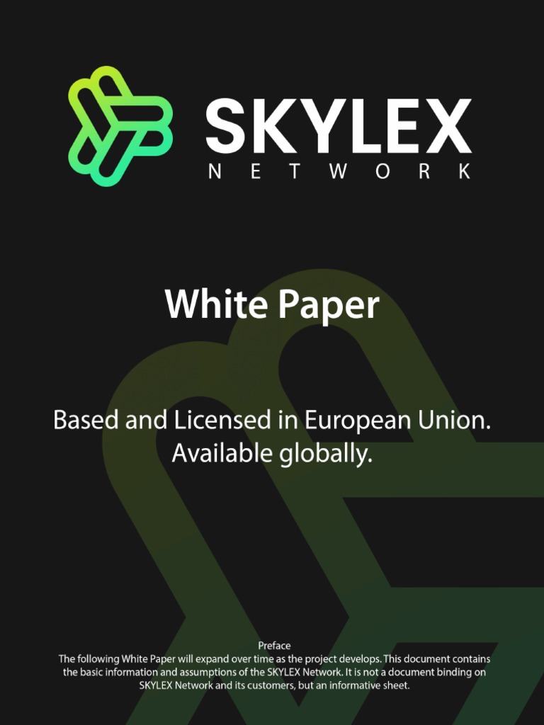 Skylex Whitepaper | PDF | Cryptocurrency | Virtual Reality