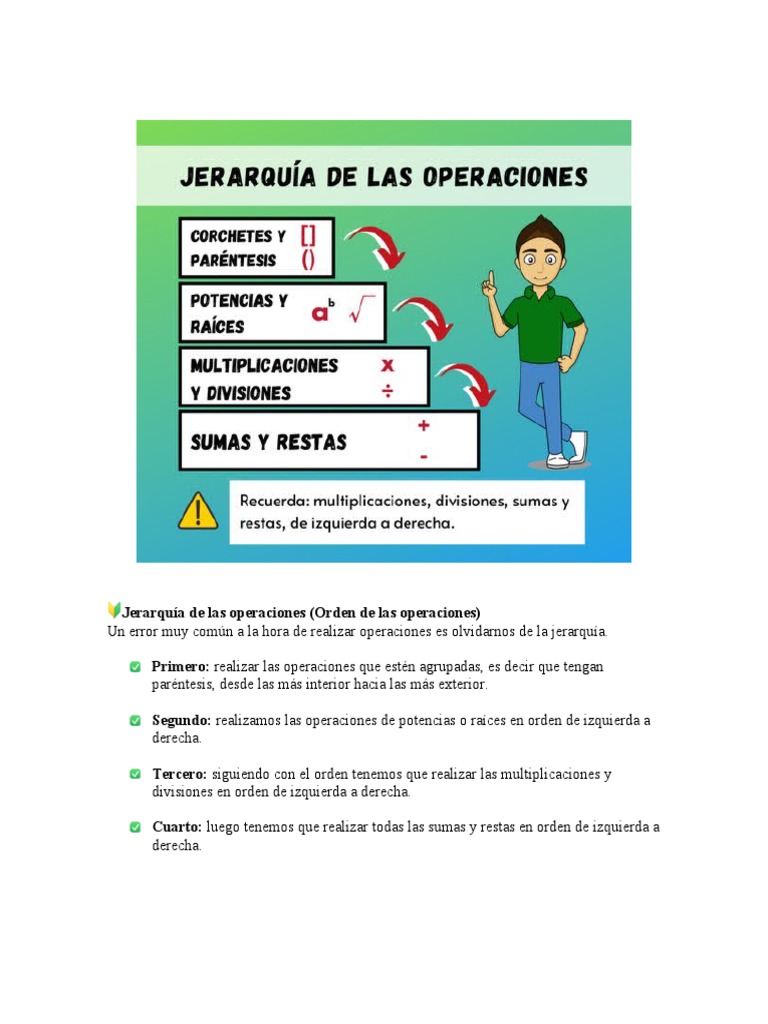 Jerarquía de Las Operaciones | PDF