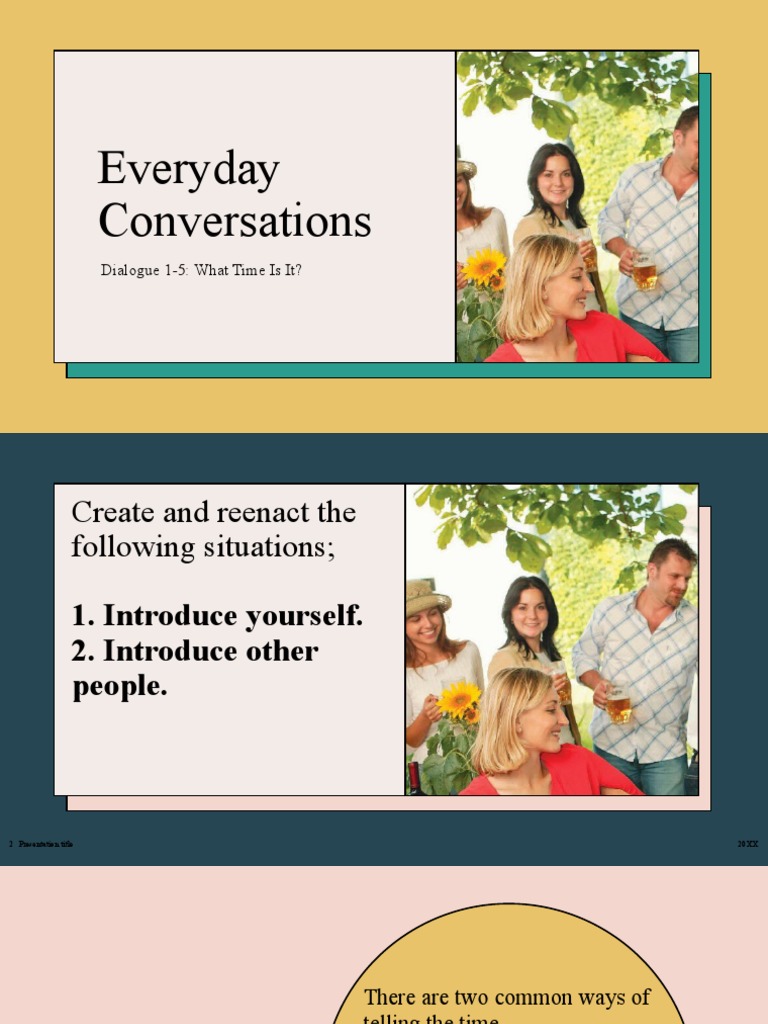 Dialogue 1-4 Informal Introductions | PDF | Languages | Foreign ...