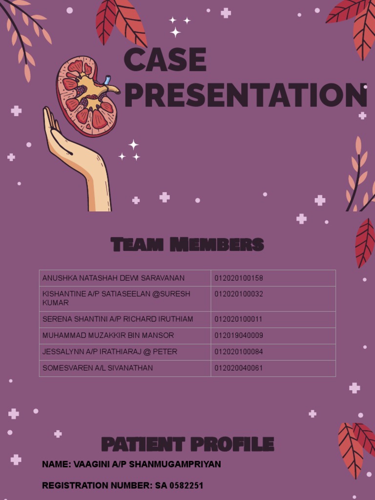 Case Presentation - Nephrotic Syndrome | PDF | Causes Of Death | Medicine