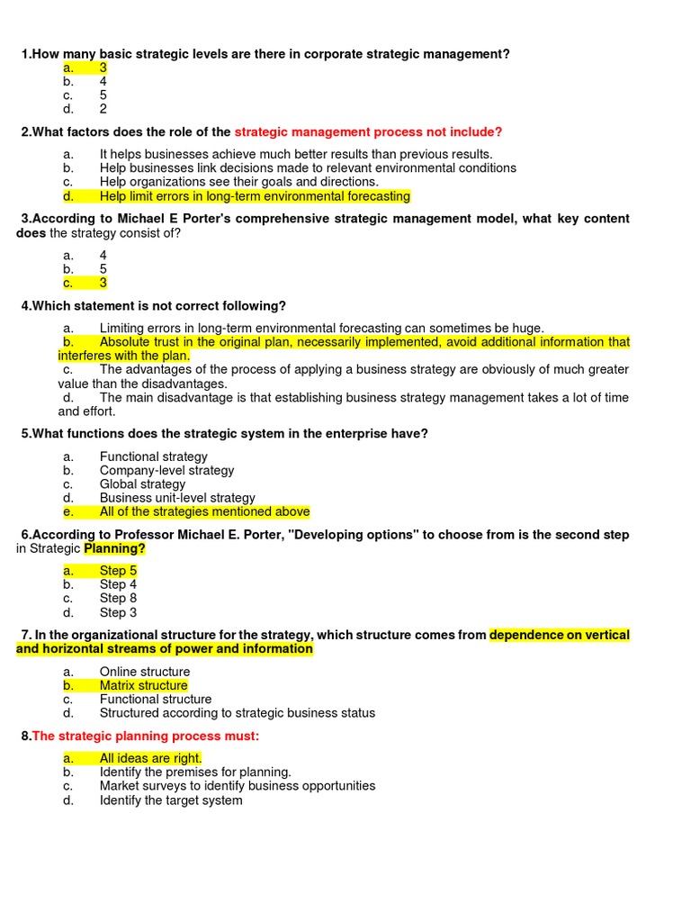 Strategy English | PDF | Strategic Management | Strategic Planning