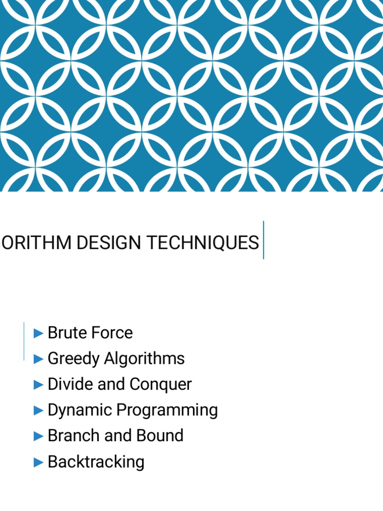 Gorithm Design Techniques Download Free Pdf Dynamic Programming Time Complexity