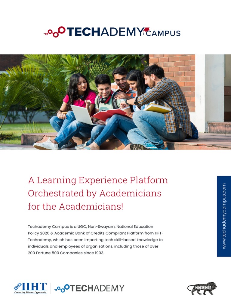 Techademy Campus Brochure | PDF | Simulation | Educational Technology
