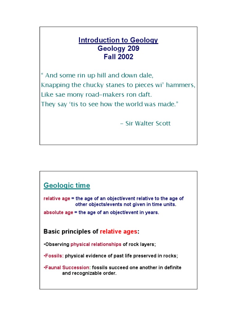 Introduction To Geology PDF | PDF | Rock (Geology) | Crust (Geology)