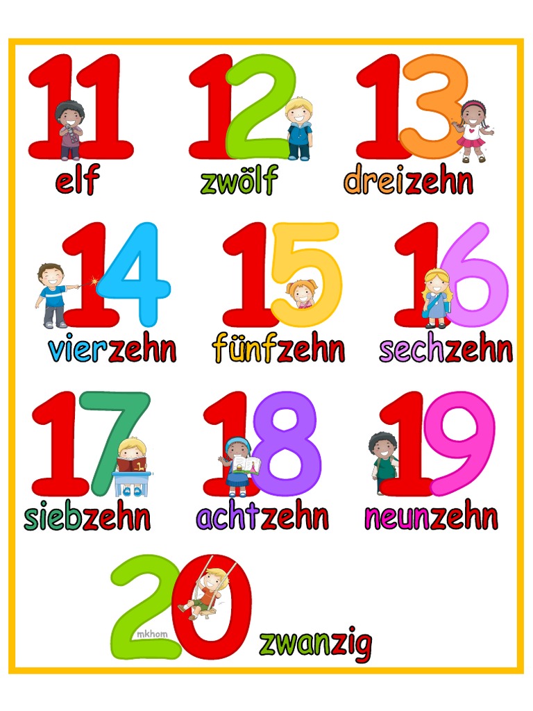 Zahlen 11-20 | PDF