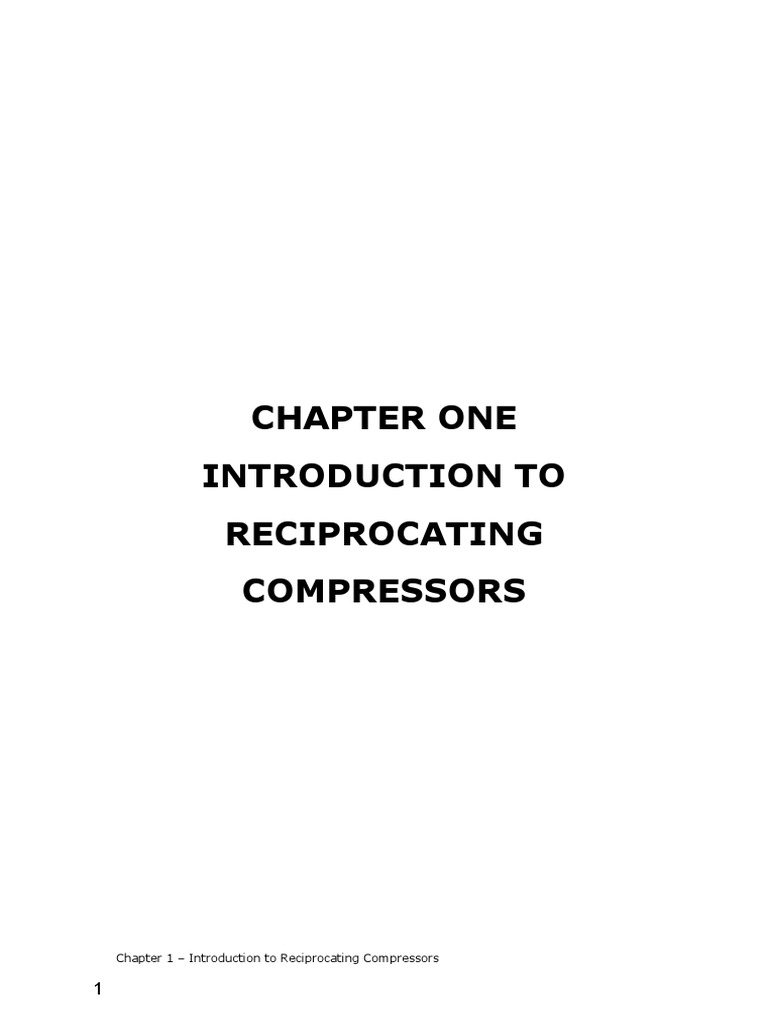 Compressors Course-Chapter 1 PDF | PDF | Pump | Gases