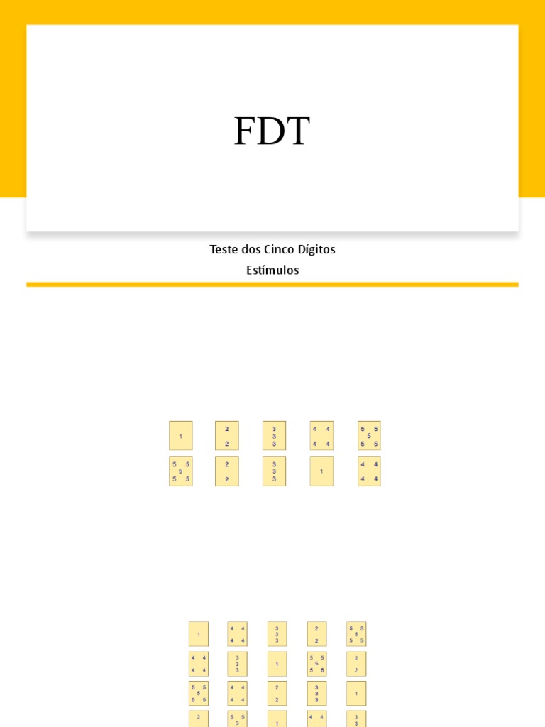 FDT Estímulos | PDF